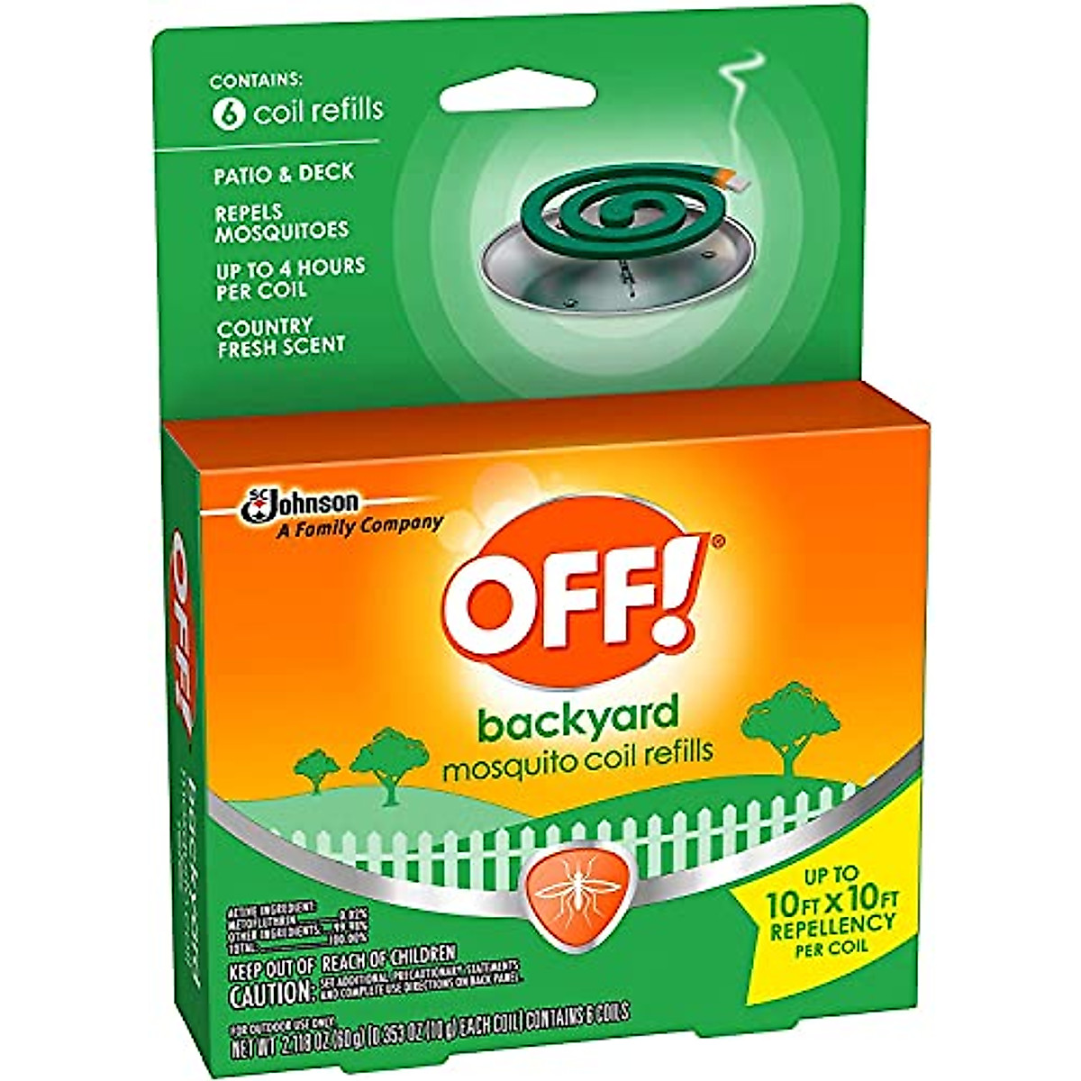 OFF! Mosquito Coil Refills, 6 CT (Pack of 3)