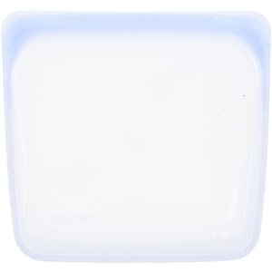 Stasher Reusable Silicone Storage Bag, Food Storage Container, Microwave and Dishwasher Safe, Leak-free, Sandwich, Amethyst