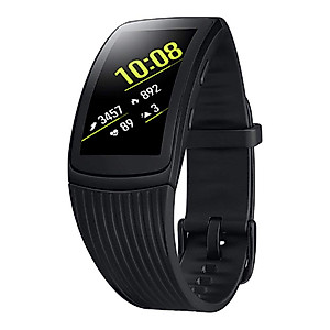 Samsung Gear Fit2 Pro (SM-R365), Black, Large, Sports Band Smart Watch (Renewed)