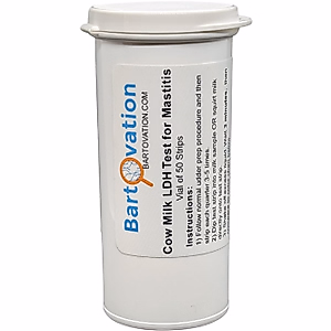 Cow Milk LDH Test Strips for Mastitis Detection [Vial of 50 Tests]
