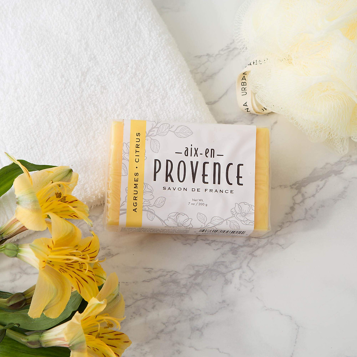Aix en Provence Triple Milled Shea Butter Artisanal French Soap, 200g Soap Bar (5029)