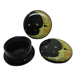 Pierced Republic Moon & Stars Ear Plugs - Acrylic - Screw-On - New *Pair* - 8 Sizes (00 Gauge (10mm))