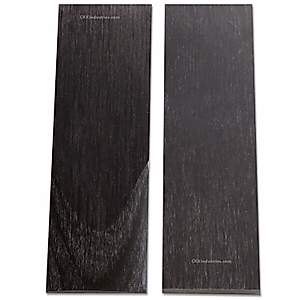 EZSMITH Dymalux Handle Scale Set - (Layered) - (Charcoal) - (Charcoal/Charcoal) - (5.0 x 1.5 x 0.250) - Custom Handle Material