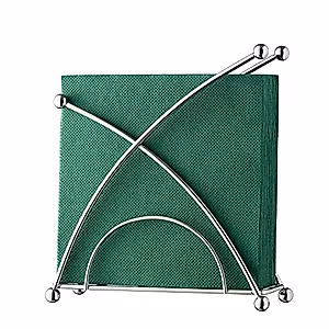 Stainless Steel Napkin Holder for Tables – Napkin Holders for Kitchen, Table Napkin Holders, Cocktail Napkin Holder, Modern Napkin Holder, Paper Napkins Holder, Servilleteros Para Mesas, Chrome