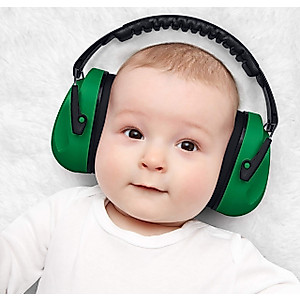 HEARTEK Noise Cancelling Headphones for Kids & Toddlers - Hearing/Ear Protection Dark Green