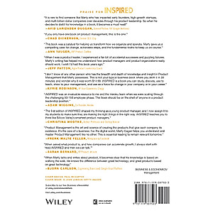 Inspired: How to Create Tech Products Customers Love (Silicon Valley Product Group)