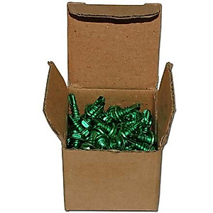 Skywalker #10 Self-Tapping Hex/Phillips/Slotted/Square Head Ground Screws (Box of 100 in Green)