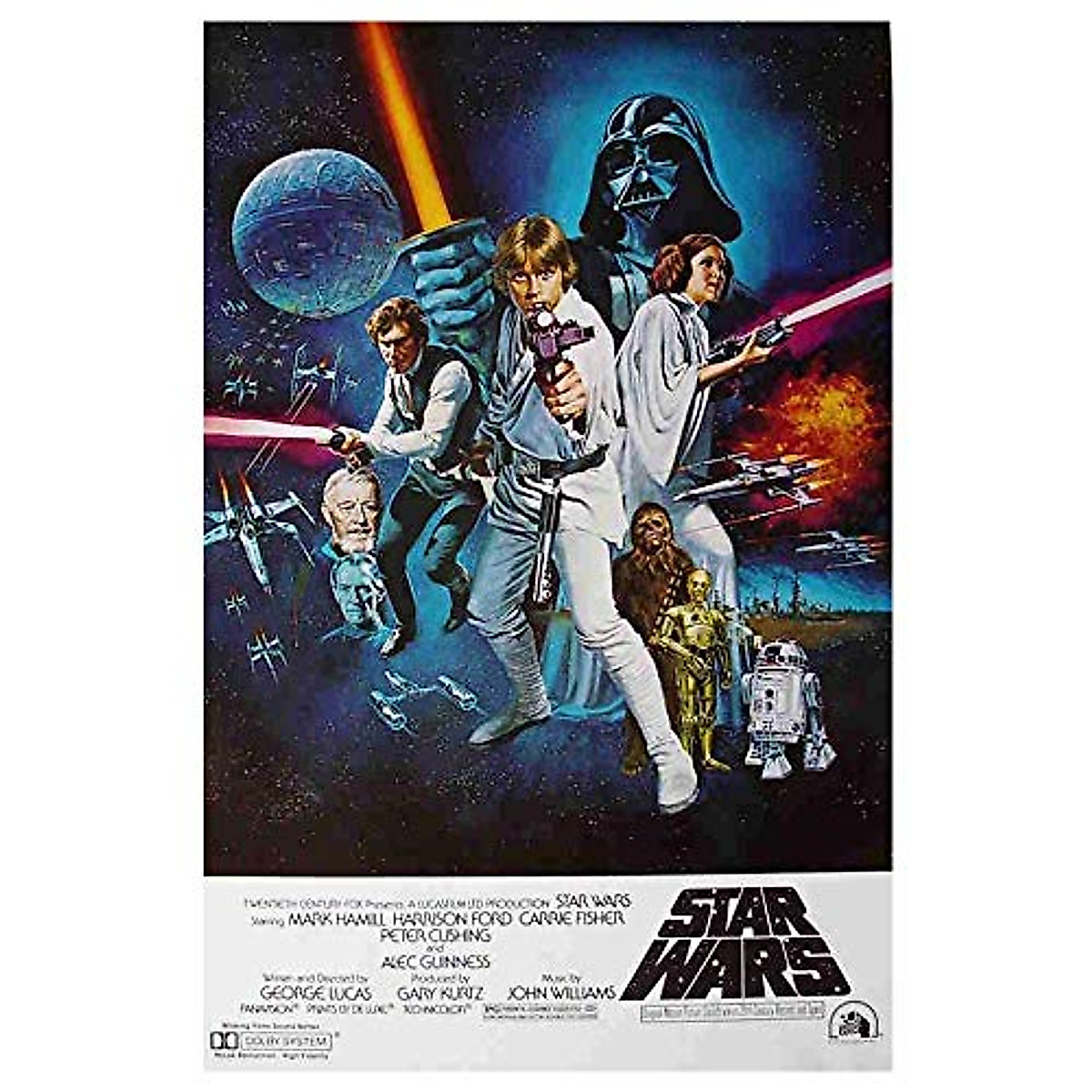 Tin Logo Classic Star Wars Movie Poster Retro Bar Club Family Man Cave Wall Decoration 8x12 Inches