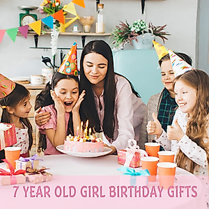 Lcobion 7 Year Old Girl Birthday Gifts, 7 Year Old Girl Gifts, Gifts for 7 Year Old Girls, Birthday Gifts for 7 Year Old Girls, 7th Birthday Decorations for Girls, 7th Birthday Blanket 50" X 60"