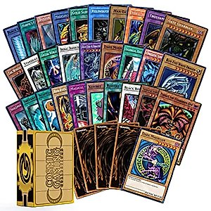 Yugioh Holo Foil Rares Collection | 30x Holographic Foil Rares + 70 Additional Cards| 100x Total Cards | Guaranteed Authentic | Includes Cosmic Gaming Collections Deck Storage Box