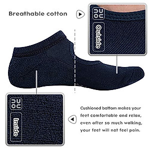 unenow Non Slip Grip Yoga Socks for Women with Cushion for Pilates, Barre, Dance