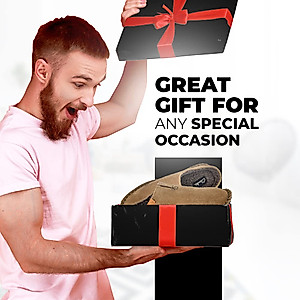 Clarks Mens Open Back Suede Leather Slipper With Heavy Stitching - Plush Sherpa Lining - Indoor Outdoor House Slippers For Men (10 M US, Grey)