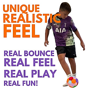 The House Ball - The Original Soft and Safe Indoor Soccer Ball Size 4 - Created for Inside Your Home and Yard - Fun Soccer Gift - Won't Scuff Your Walls and is Quiet - Perfect Kids Soccer Ball
