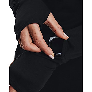 Under Armour Women's Qualifier Run 2.0 ½ Zip, Black (001)/Reflective, Large