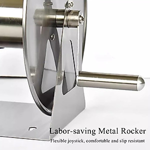 Stainless Steel Garden Hose Reel,Wall/Floor Mounted Metal Water Hose Reel, Portable Garden Hose Reel Heavy Duty Water Hose Holder & Storage Holds for Garden Outdoor Gardening