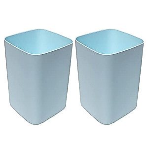 Hilsayum PCS Kitchen Trash Can Plastic Open-Mouth Garbage Box Small Rubbish Can Square Storage Bucket for Home Desktop
