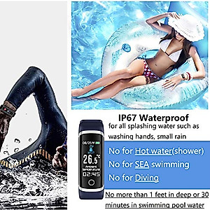 CNPGD Smart Watch, Fitness Tracker for Men Women, Bracelet Band with 24 Hour Body Temperature Heart Rate Monitor Blood Pressure Blood Oxygen(SpO2) Waterproof smartwatch for iPhone Android Phones