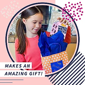 PURPLE LADYBUG Decorate Your Own Water Bottle Kits for Girls Using Shrink Wrap - Fun 6 7 8 Year Old Girl Gifts Idea, Birthday Gift for 11+ Year Old Girl, Arts and Crafts for Kids Ages 8-12