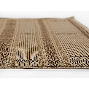 Momeni Hampton Transitional Indoor/Outdoor Area Rug, Natural, 4'1" X 6'