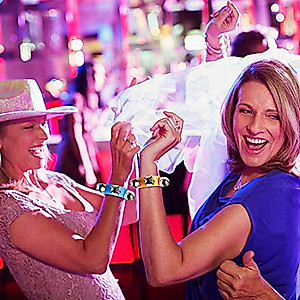 Augshy Jingle Bells, 24 Pcs Wrist Band Jingle Bells, 12 Musical Instruments Gift for Kids