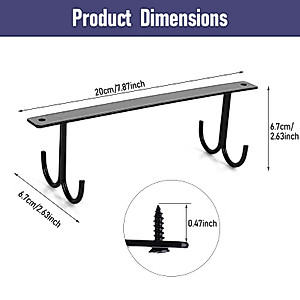 VIAV Coffee Cup Holder-Mug Hooks Holder for Cabinet,Cup Organizer for Kitchen Cabinets and Storage Handing Coffee Cup Mug Rack for Kitchen Cabinet Organizer(2PCS)