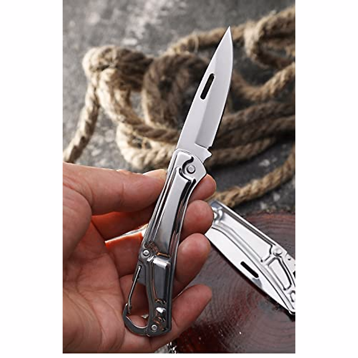 DHDestined Fateful Mini Pocket Knife Folding Knife, with 2.6in Sharp Steel Blade, EDC Knife for Hiking, Camping, Outdoor