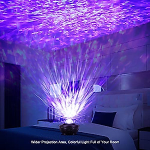 OurLeeme Galaxy Projector - Star Projector Night Light with Music Speaker Surport APP and Voice Control Ceiling Projector Lights for Bedroom - Work with Alexa & Google Assistant