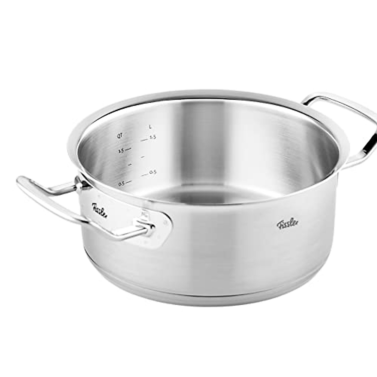 Fissler Original-Profi Collection Stainless Steel 2.7 Quart Rondeau with Metal Lid