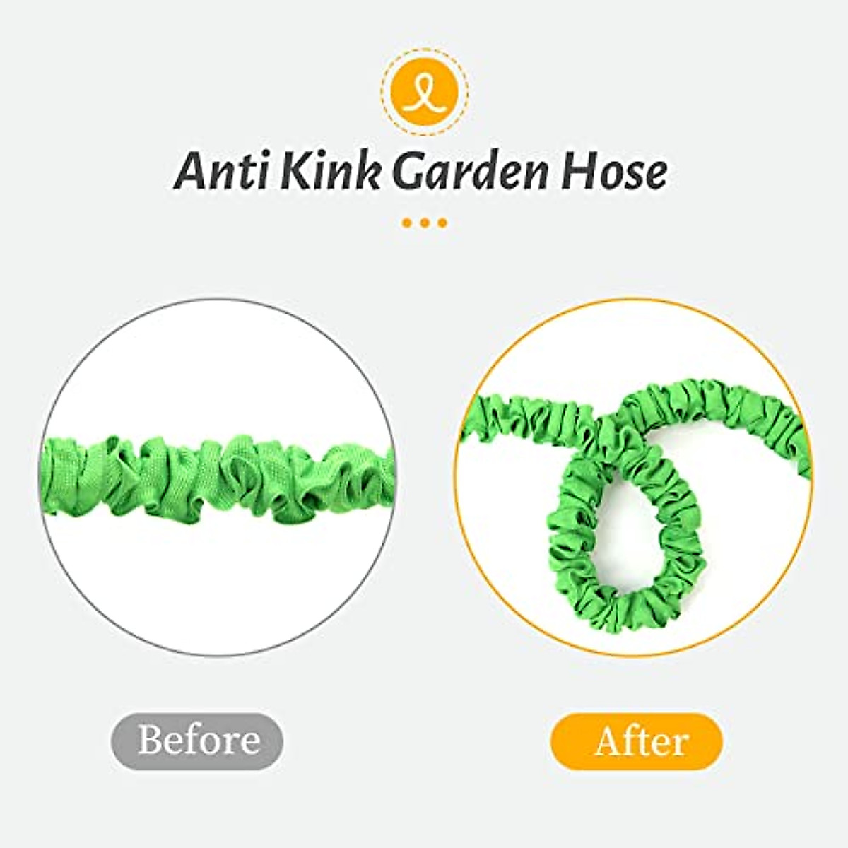 Expandable Garden Hose Water Pipe - 50FT Magic Water Hose with 7 Function Spray Nozzle, Flexible Hose Pipe for Gardening