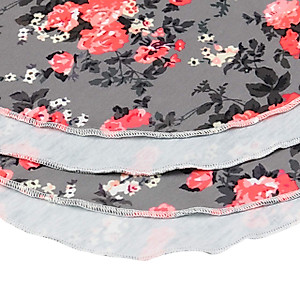 Infant Floral Swaddle Wrap with Headbands Hats Value Set Newborn Receiving Blanket Photography Props 35X35inch