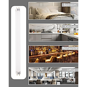 coospider-repta 4 Pack Bug Zapper Replacement Light Bulb 10W for 20W Indoor Bug Zapper, F10T8/BL Black Light Bulbs for Indoor Outdoor Mosquito & Flying Insect Zapper Lamp