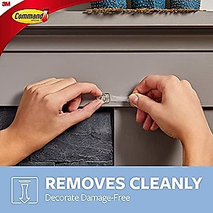 Command Clear Room Decor Set - Wall Décor with Clear Light Clips and Clear Hooks, Command Strips Included