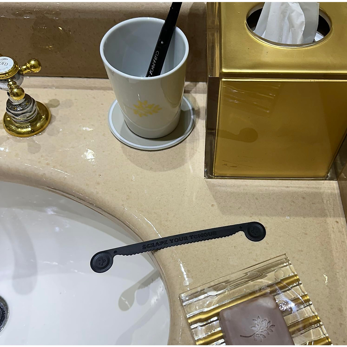 ScrapeYourTongue - #1 Daily Tongue Scraper for Oral Health. 100% Recyclable, Reusable, and Gag Proof Tongue Cleaner (1 Count (Pack of 1))