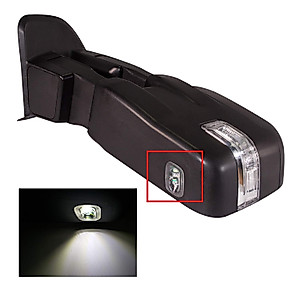 AERDM New F150 Towing Mirrors fit 2015-2018 with Auxiliary/Puddle Lights Signal Indicator and Linear arrow light Power Operation Heated Black Housing with 22pin to 8pin adapter