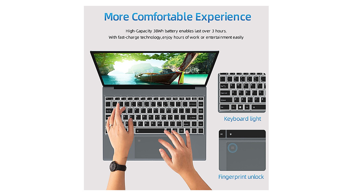 Morostron 13.5" Touch Screen Laptop, Windows 11 Laptop Computer with ...