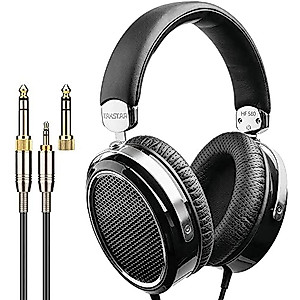 TAKSTAR Hi-Fi Headphones Wired Stereo Dynamic Headworn Headset with Protein Leather Earpads for Travel Work TV PC Cellphone Laptop HF580