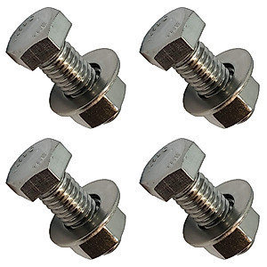 1/4" - 20 x 5-304-STAINLESS Steel Bolts, Nuts & WASHERS - 18-8 HEX Head Bolt - 304 Grade. General Purpose (10) Bolts + (10) Nuts + (10) Washers