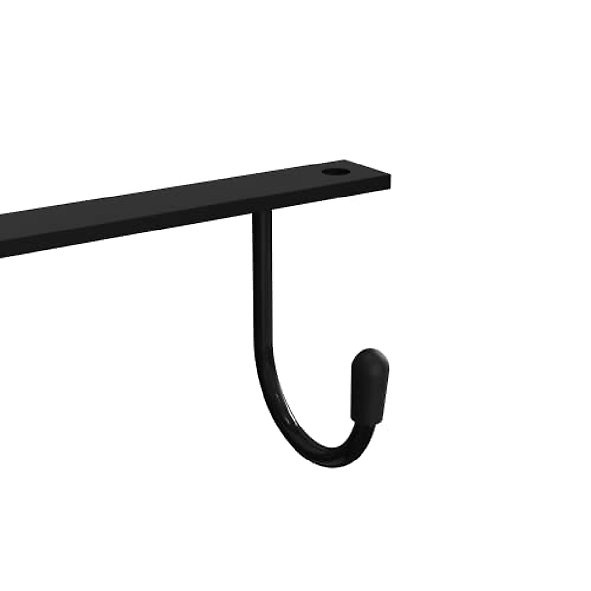 ORZ 3 PCS Coffee Mug Hooks Under Cabinet, Load Up to 12 Mug Cup (Black)