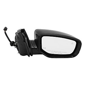 Kool Vue Passenger Side Power Heated Mirror for Dodge Dart 2016 With Signal Light, Blind Spot Monitor & Puddle Lamp Paintable