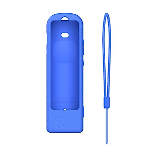 Silicone Remote Case for Roku Voice Remote Pro,Select Series 4K/lus Series 4K TVs 2024,RCS01R Shockproof Protective Cover for Ultra(2019-2011) with Lanyard for Streaming Stick 4K+ Remote(Blue)