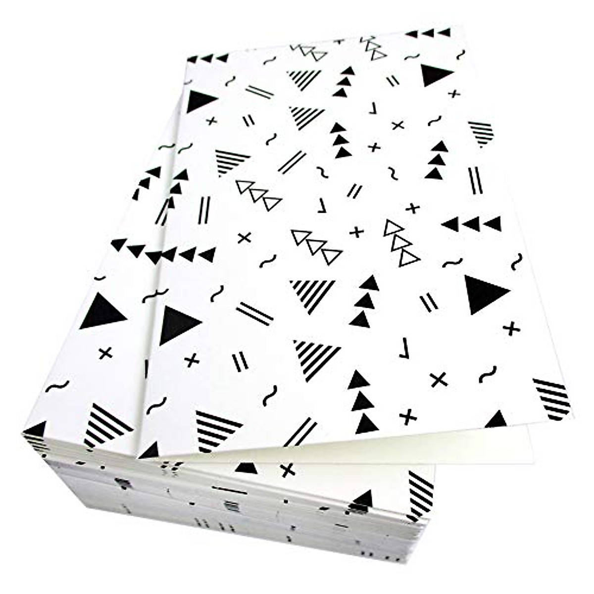 36 Pack All Occasion Assorted Blank Greeting Cards - 80's Retro Black and White Designs - Greeting Cards with Envelopes Included 4 x 6 Inches Thank You Cards, Birthdays, Graduations,Congratulations