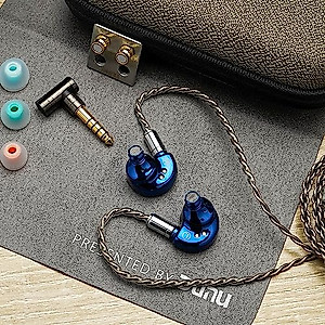 HiFiGo DUNU Falcon Ultra 1DD in-Ear Monitors, Upgraded Single Dynamic Driver with Magnesium Alloy Diaphragm IEMs in-Ear Earphones (Klein Blue)