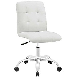 JTSQ Mid Back Swivel Office Chair in White Gaming Chair Office Chair Gaming Desk Computer Chair High Chair Home Office Desk Chairs Office Chairs Home Office Office Furniture Swivel Chair