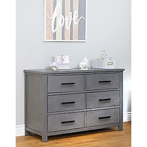 Sorelle Furniture Westley Baby Dresser – Dresser for Nursery, Kids Bedroom Furniture, Baby Dresser Drawers, Storage for Child’s Room with Drawers, Nursery Furniture for Infant-Grigio