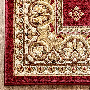 Well Woven Barclay Hudson Terrace Red Traditional Area Rug 5'3" X 7'3"