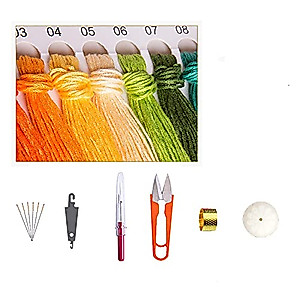 Stamped Cross Kits, Greyhound Dog, DIY Designs Cross-Stitch Easy Supplies Needlework, Needlepoint Embroidery Gift for Home Decor 16x20 inch