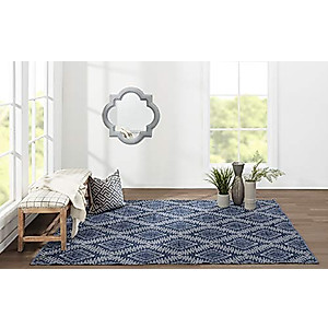Erin Gates by Momeni Easton Pleasant Navy Hand Woven Indoor Outdoor Area Rug 7'6" X 9'6"