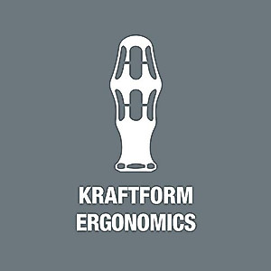 Wera 5028160001 Kraftform 392 Hexagon Flexible Shaft Bitholding Screwdriver, 1/4" Head, 177mm Blade Length, MULTI