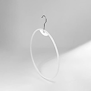 Cabilock 10Pcs Underwear Display Ring Hanger Bikini Swimwear Drying Holder Lingerie Hoop Hanger Round Clothes Rack Stands Scarf Hangers Closet Organizer