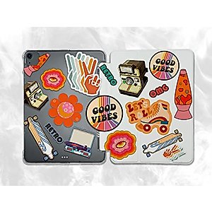 Cute Painted Vintage Retro Art case Compatible with iPad Mini Air Pro 7.9 8.3 9.7 10.2 10.9 11 12.9 inch Pattern Cover New 2022 2021 Trifold Stand 3 4 5 6 7 8 9 Generation 587 (11" Pro 1/2/3 gen)